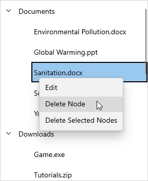 WinUI TreeView Control | Syncfusion