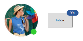WPF Badge Control | Syncfusion