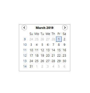 WPF Calendar | Month Calendar | Syncfusion