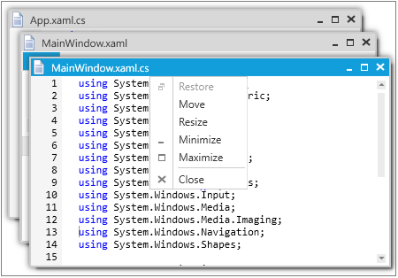 WPF Tabbed MDI Form | Tabbed Document Interface | Syncfusion