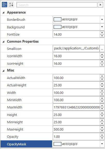 WPF Property Grid | Property Editor | Syncfusion