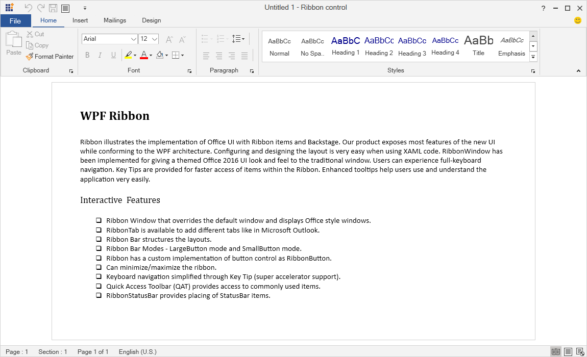 WPF Ribbon | Office Ribbon Menu | Syncfusion