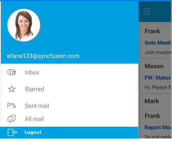 Xamarin.Android Navigation Drawer | Sidebar Control | Syncfusion