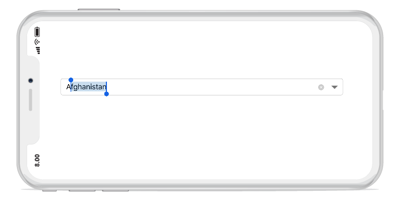 Xamarin.iOS ComboBox | Editable ComboBox | Syncfusion