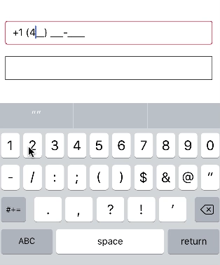 Xamarin.iOS Masked TextBox | UITextField Mask | Syncfusion