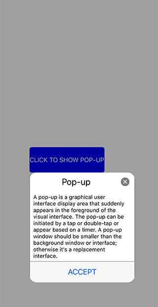 Xamarin.iOS Popup Control | Dialog View | Syncfusion