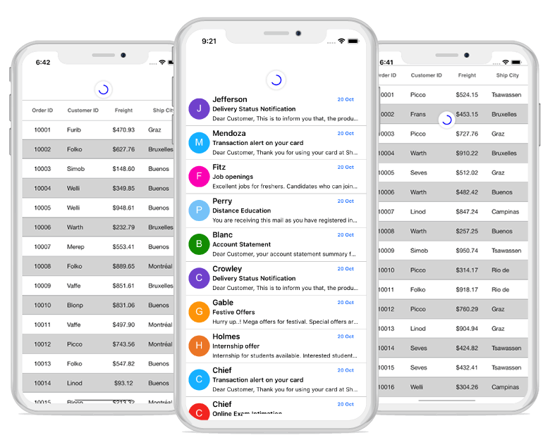 Xamarinios Pull To Refresh Control Refresh Ui Syncfusion 