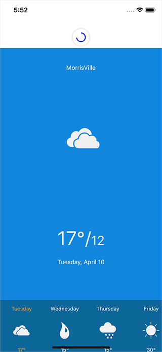 Xamarinios Pull To Refresh Control Refresh Ui Syncfusion 0670