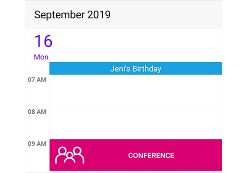Appointments Events Xamarin Scheduler Control Syncfusion