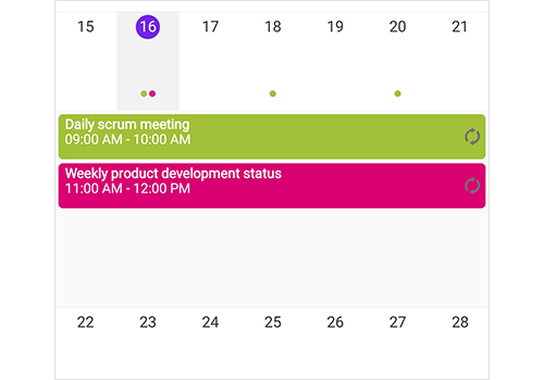 Appointments Events Xamarin Scheduler Control Syncfusion