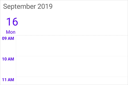 Scheduler Views | Xamarin Scheduler Control | Syncfusion
