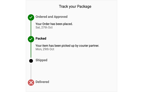 Xamarin StepProgressBar | Syncfusion